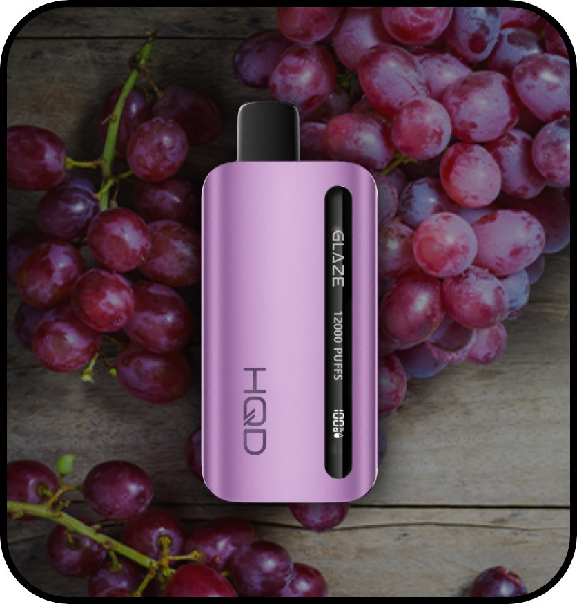 HQD GLAZE 12000 - Grape 2% - AUFLADBAR - ELF BAR VAPE